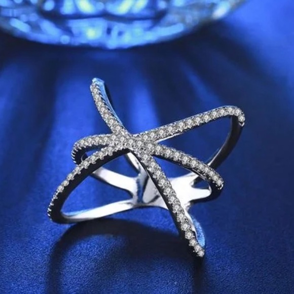 Jewelry | White Gold Filled Bold Design Ring | Poshmark